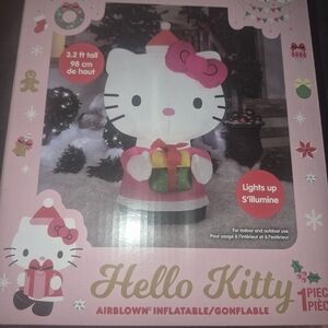 Hello Kitty | Other | Hello Kitty Pink Christmas Inflatable Decoration ...